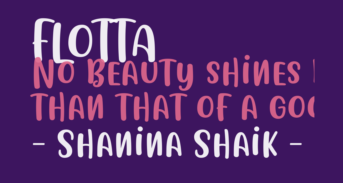 FLOTTA free Font - What Font Is
