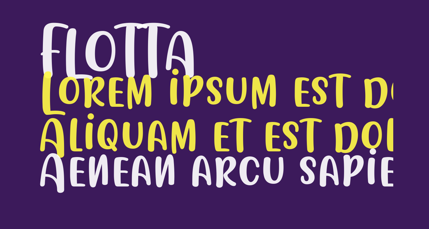 FLOTTA free Font - What Font Is
