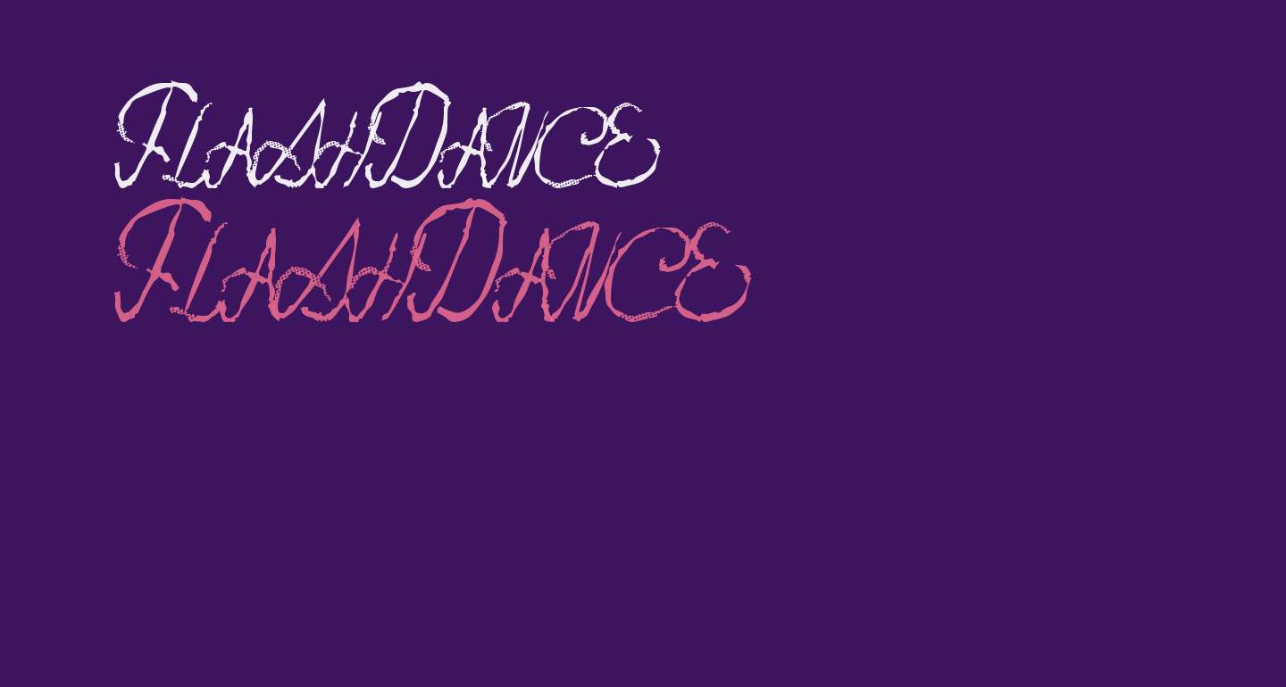 FlashDance free Font - What Font Is