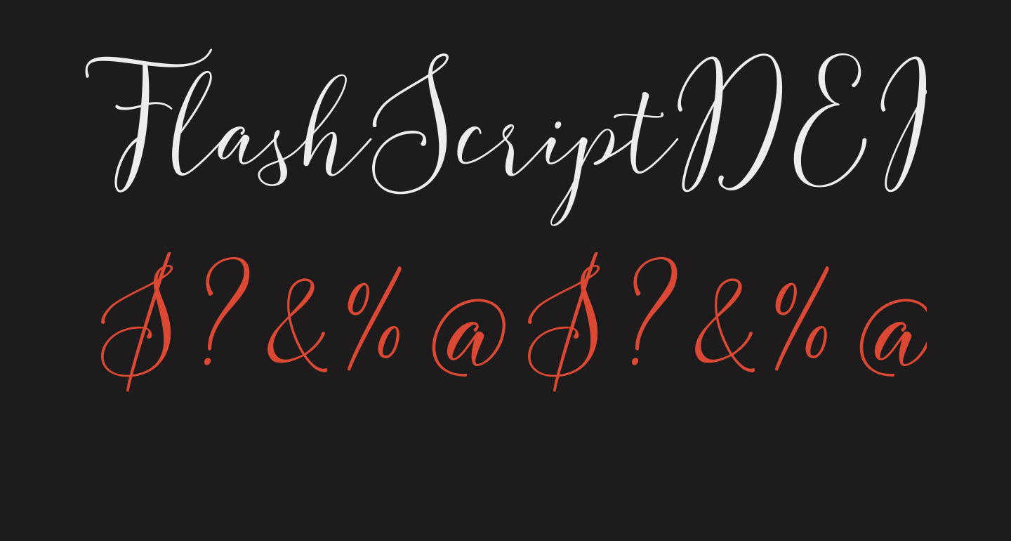 FlashScriptDEMO free Font - What Font Is