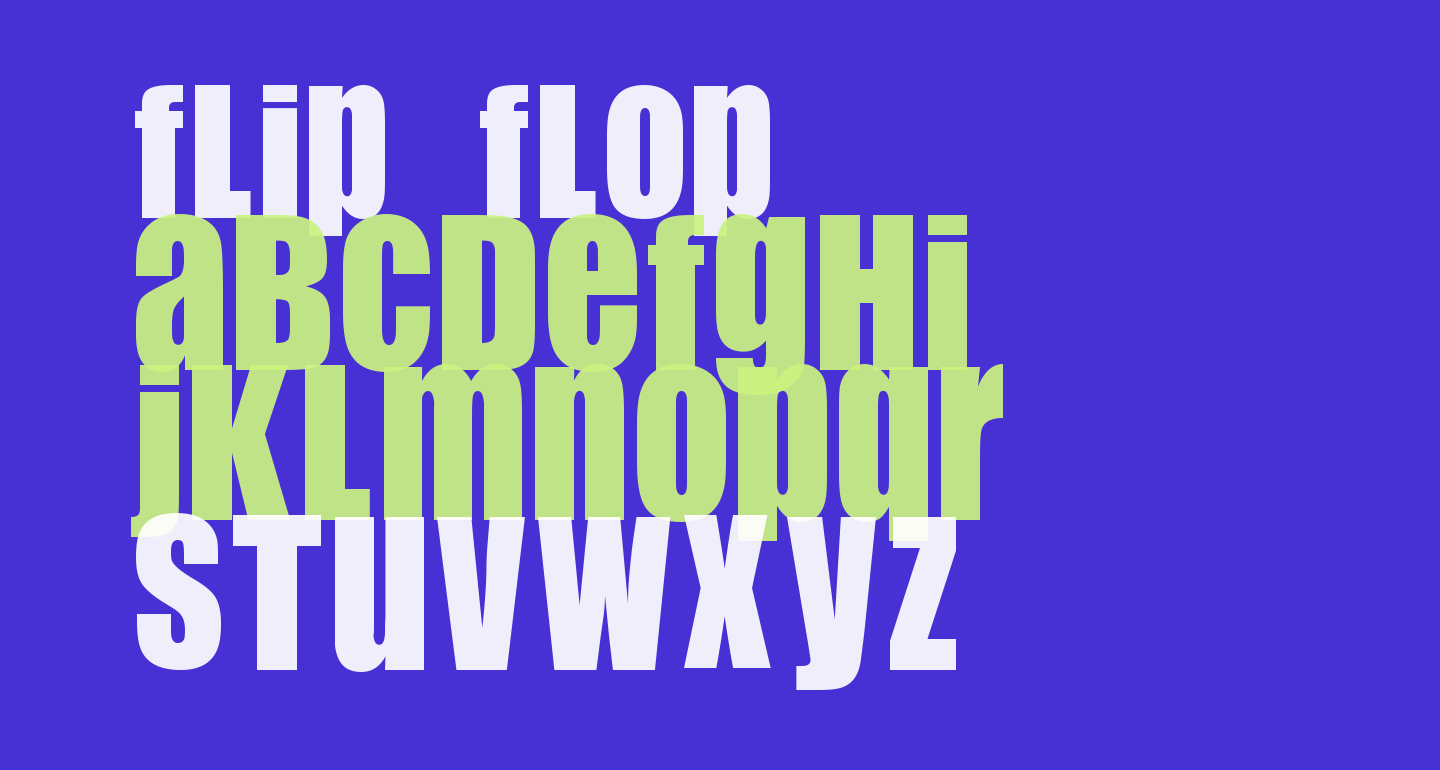 Flip Flop free Font - What Font Is