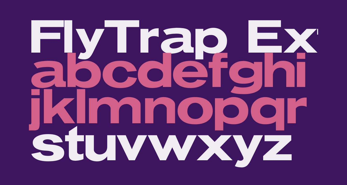 FlyTrap Extended free Font - What Font Is