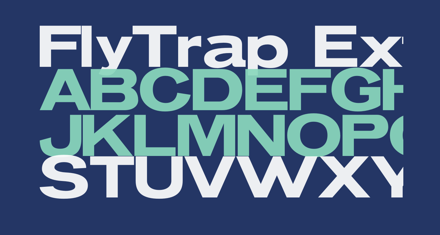 FlyTrap Extended free Font - What Font Is