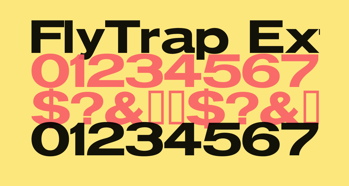 FlyTrap Extended free Font - What Font Is