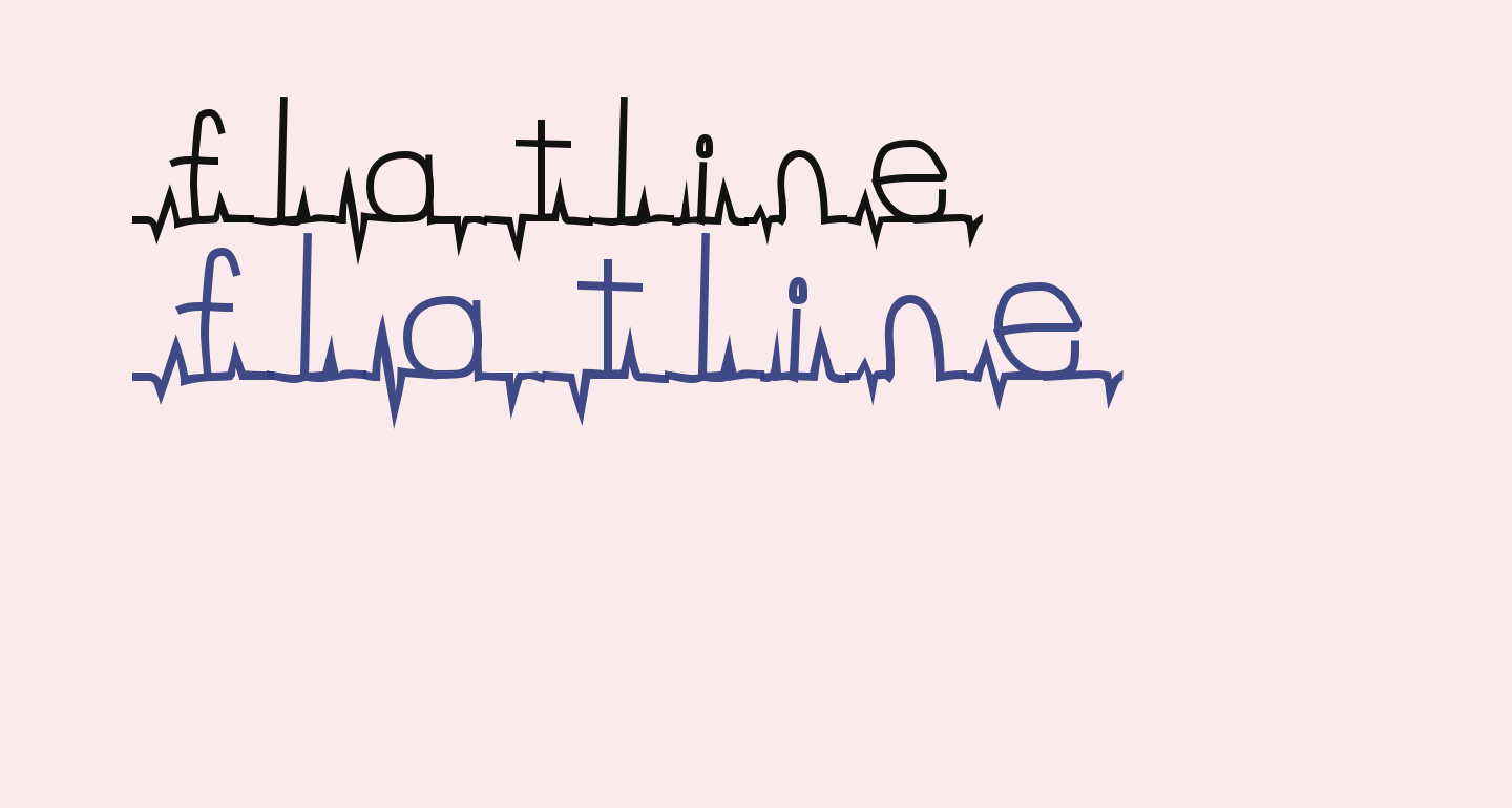 flatline free Font - What Font Is