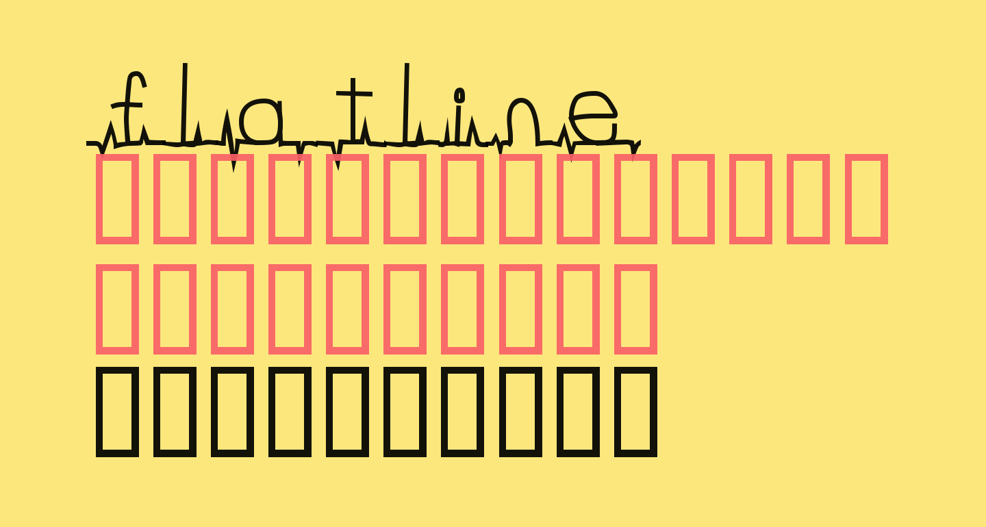 flatline free Font - What Font Is