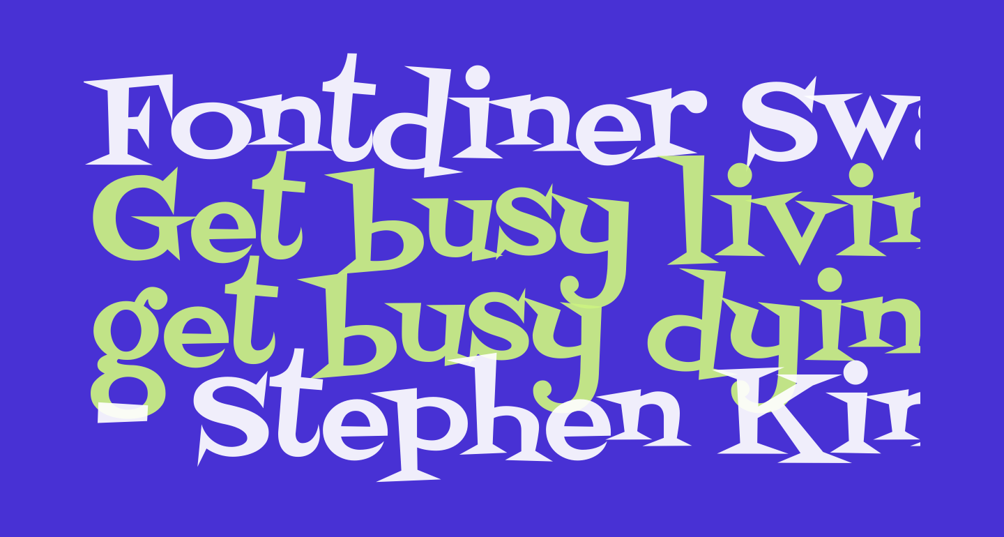 Fontdiner Swanky free Font - What Font Is