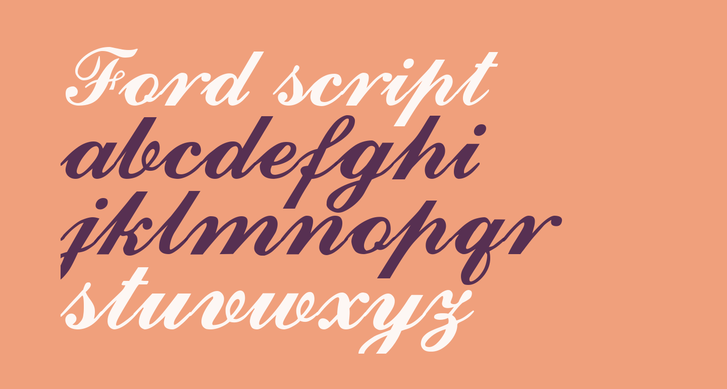 Ford script free Font - What Font Is