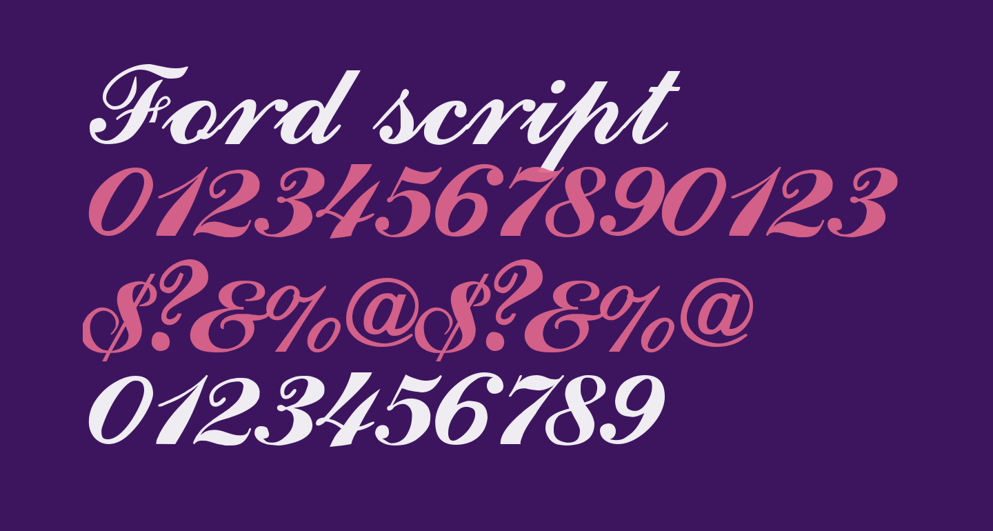Ford script free Font - What Font Is