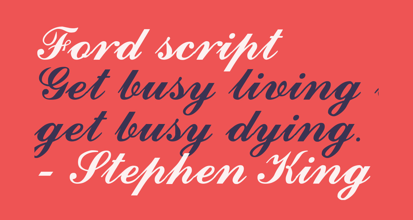 Ford script free Font - What Font Is