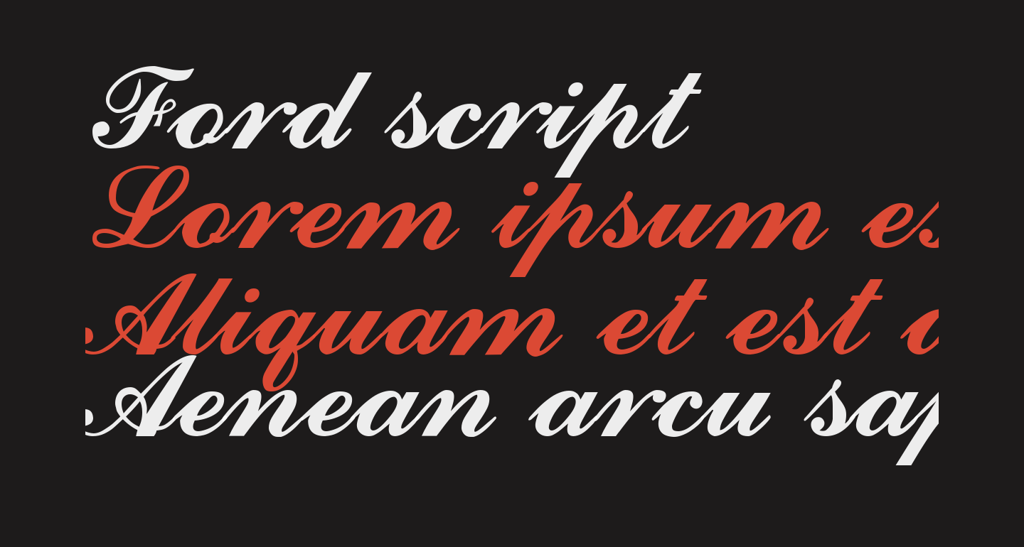 Ford script free Font - What Font Is