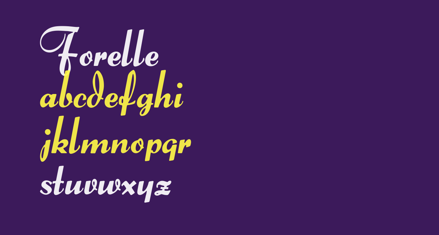 Forelle free Font - What Font Is