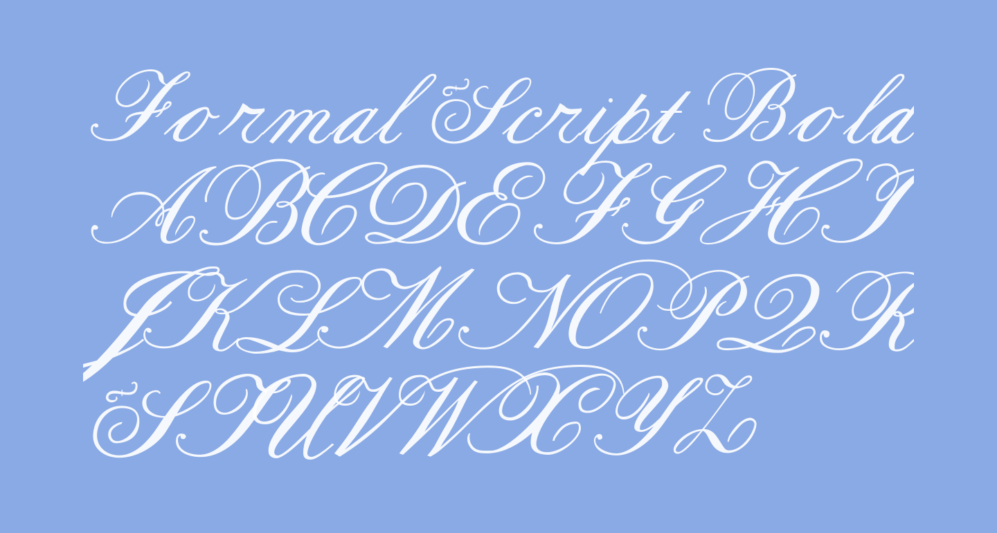 Formal Script Bold free Font - What Font Is