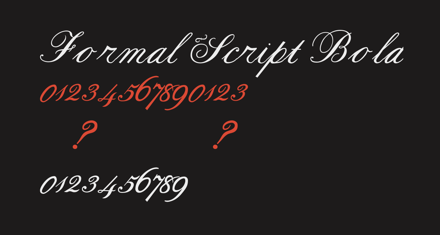 Formal Script Bold free Font - What Font Is