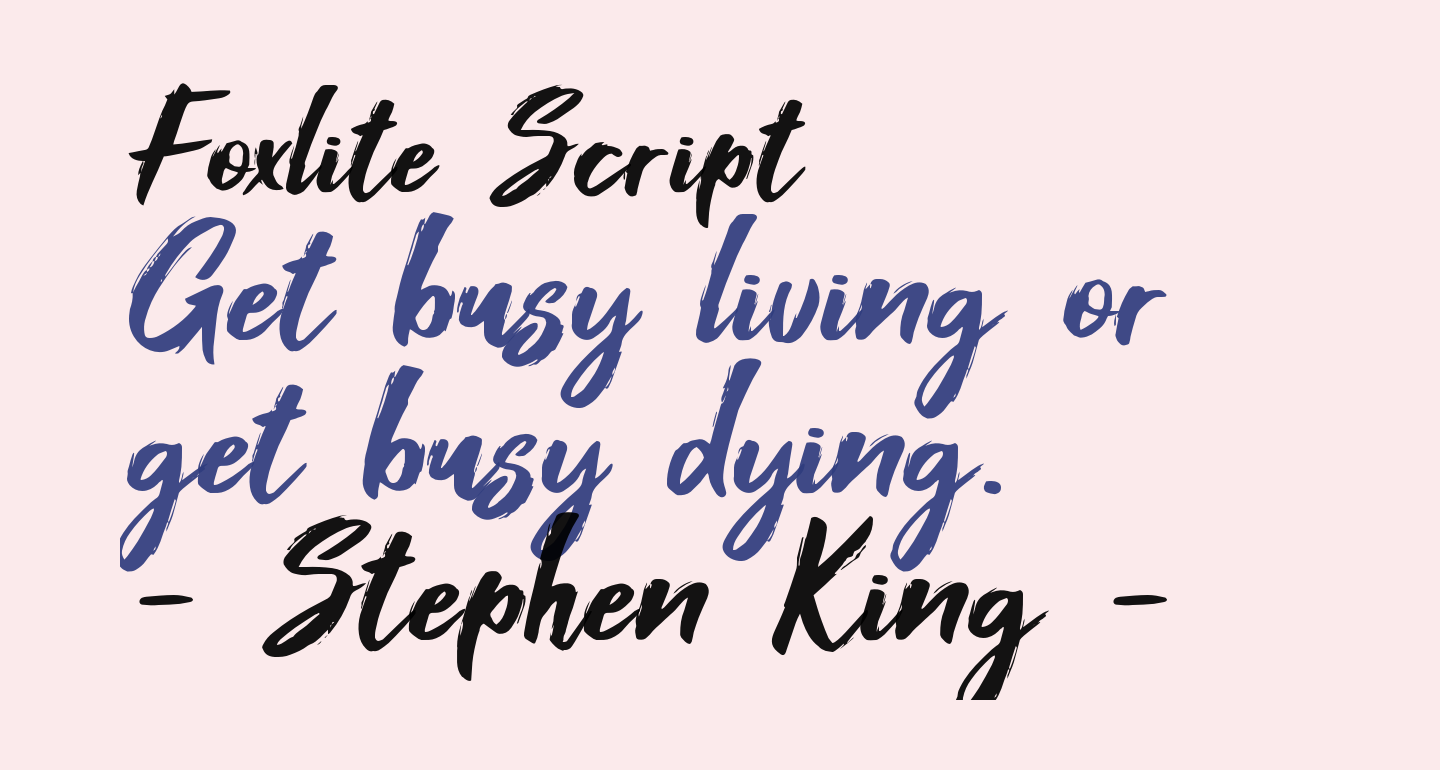 Foxlite Script free Font - What Font Is