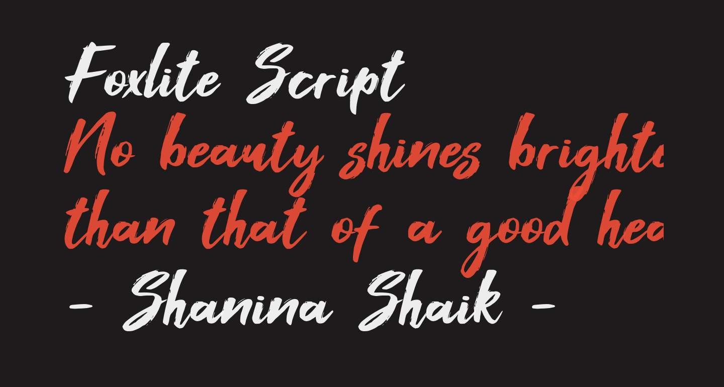 Foxlite Script free Font - What Font Is