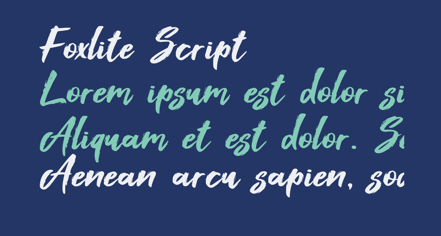 Foxlite Script free Font - What Font Is