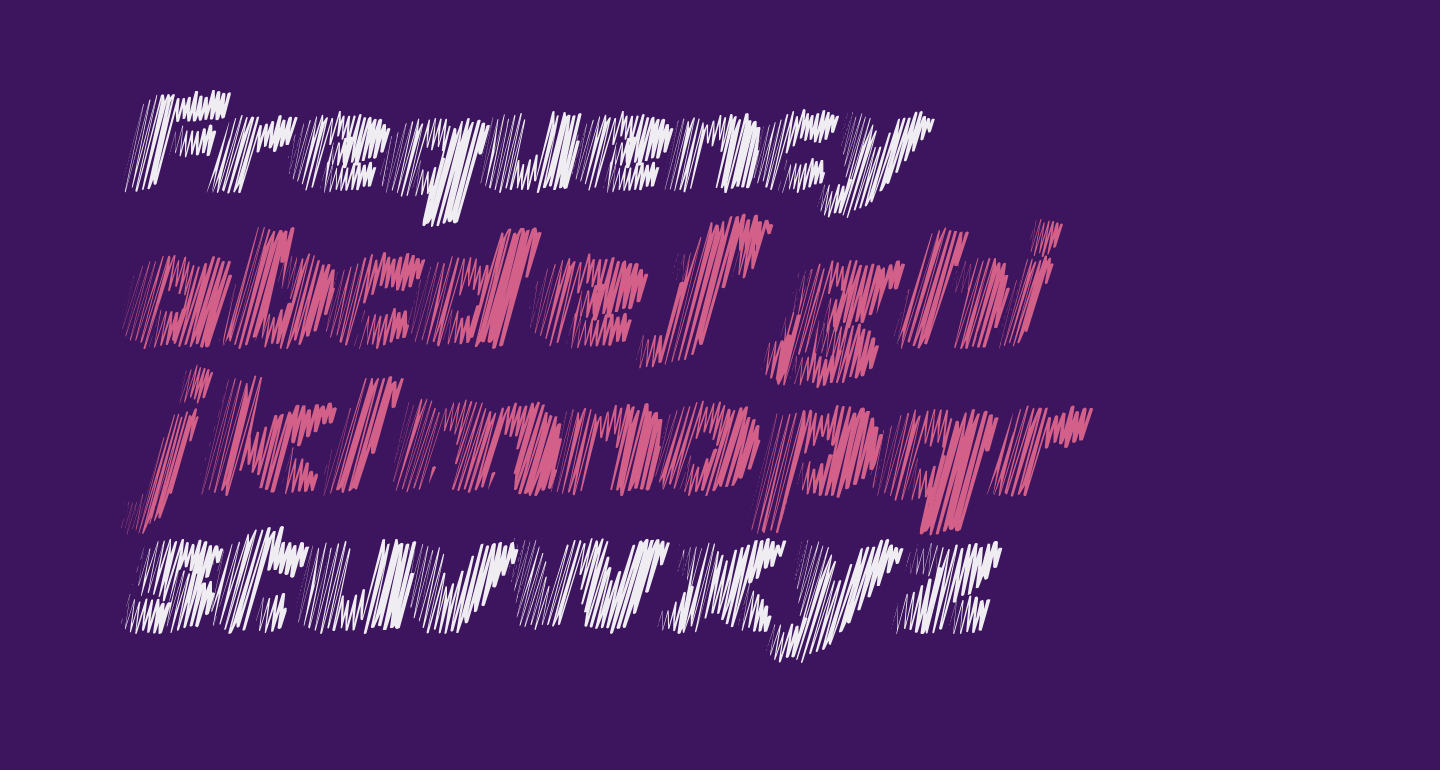 Frequency free Font - What Font Is