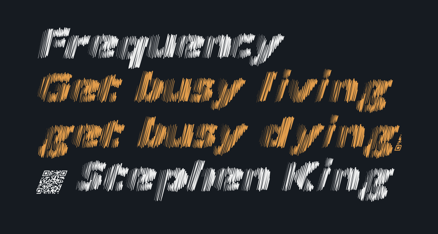 Frequency free Font - What Font Is