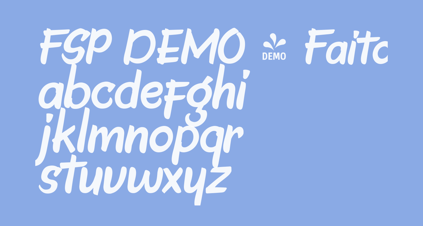 FSP DEMO - Faito Regular free Font - What Font Is