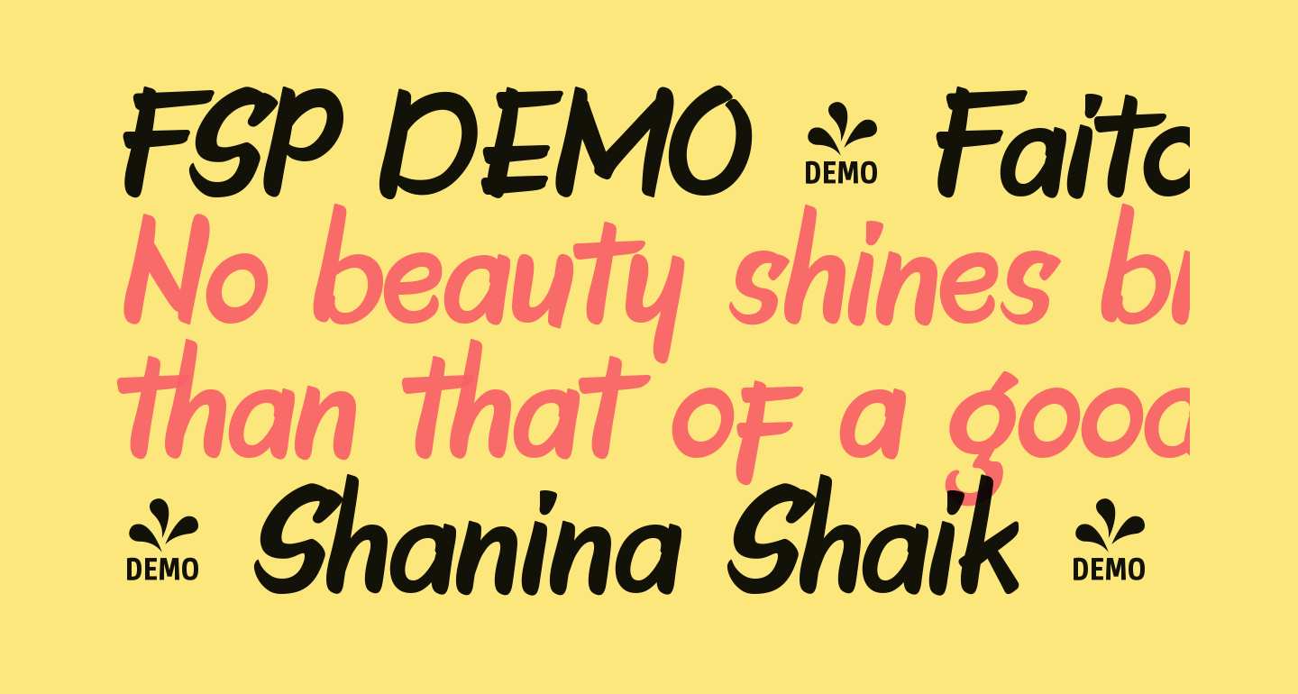 FSP DEMO - Faito Regular free Font - What Font Is