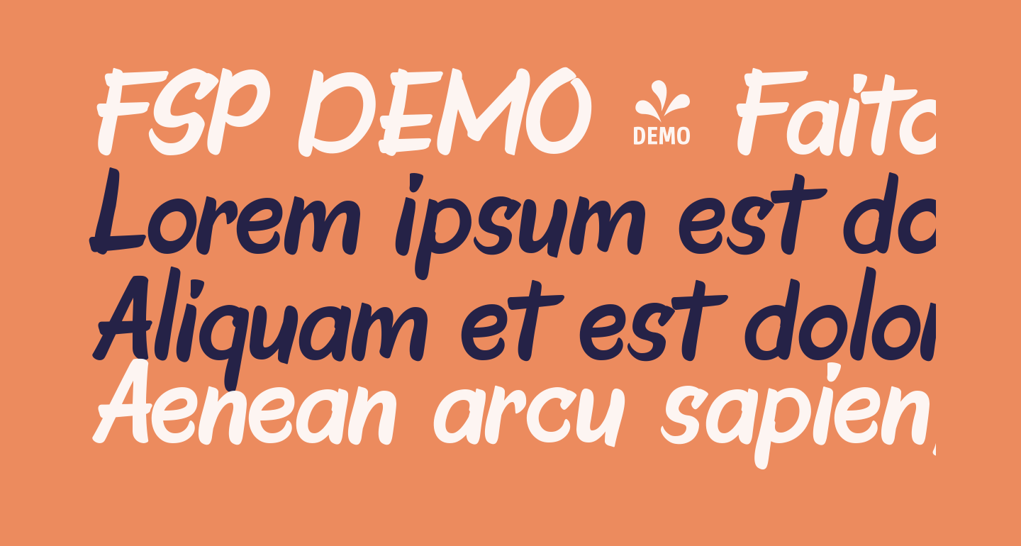 FSP DEMO - Faito Regular free Font - What Font Is