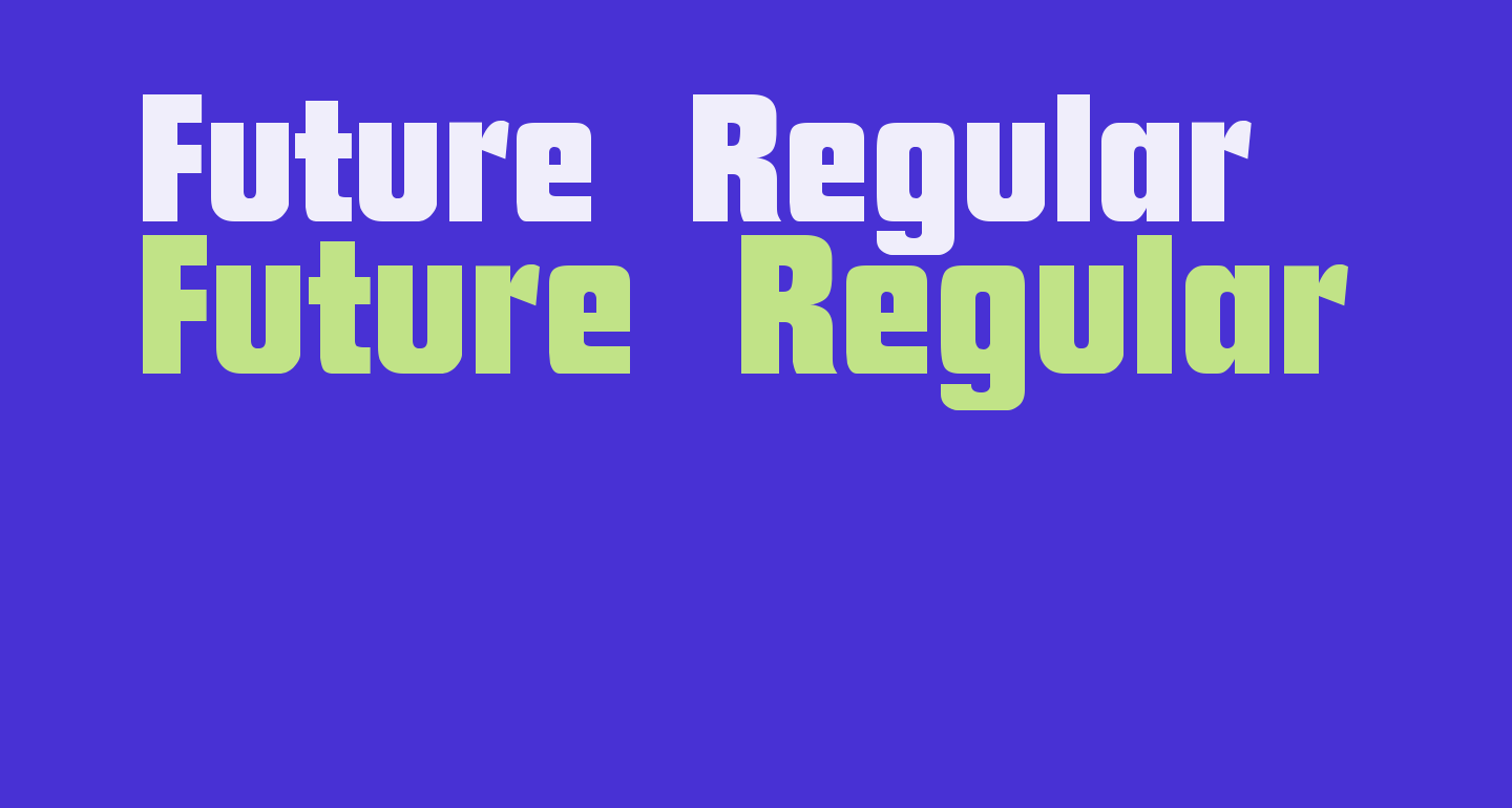 Future Regular free Font - What Font Is