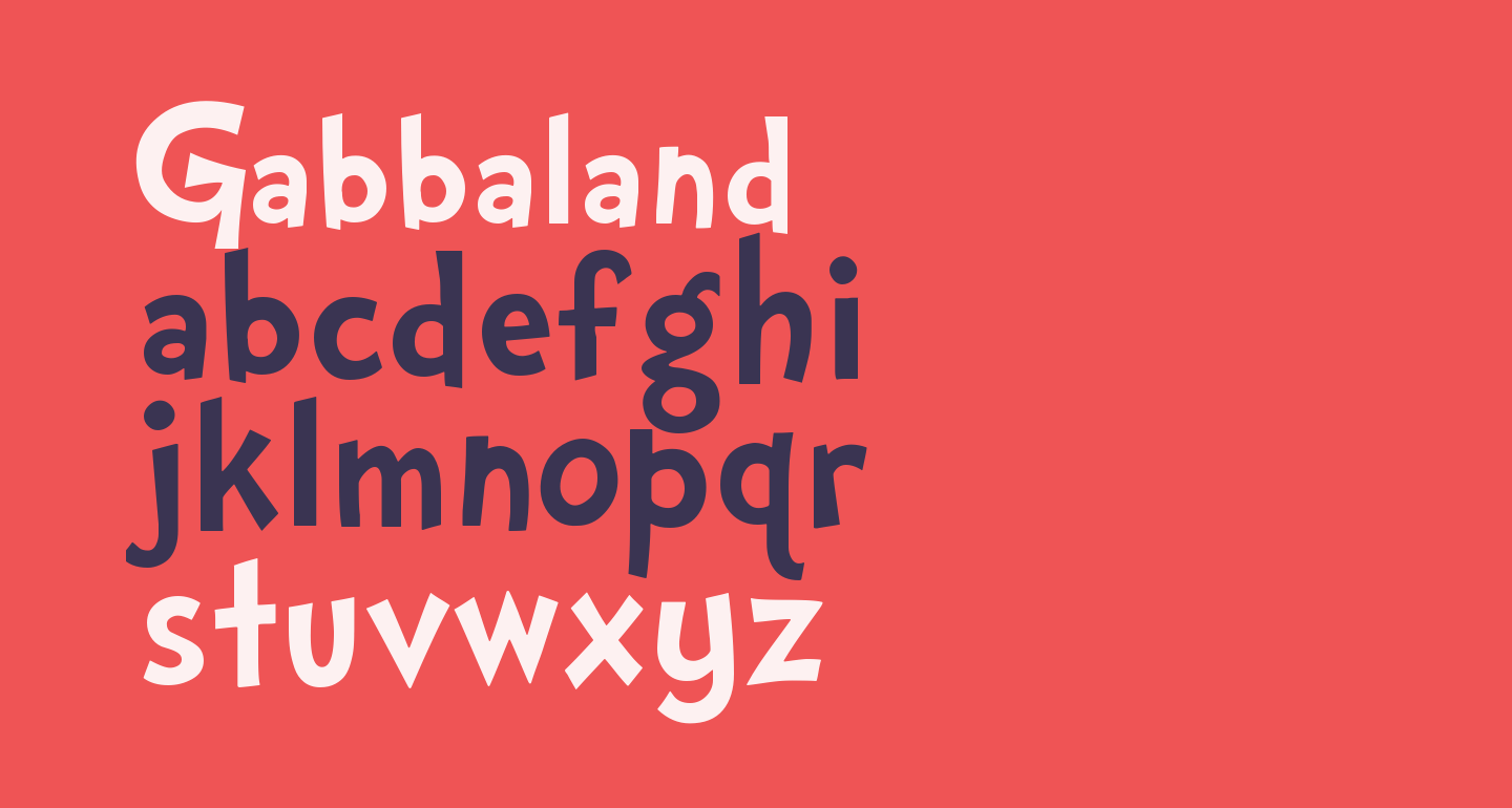 Gabbaland free Font - What Font Is
