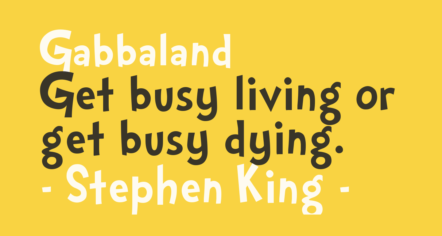 Gabbaland free Font - What Font Is