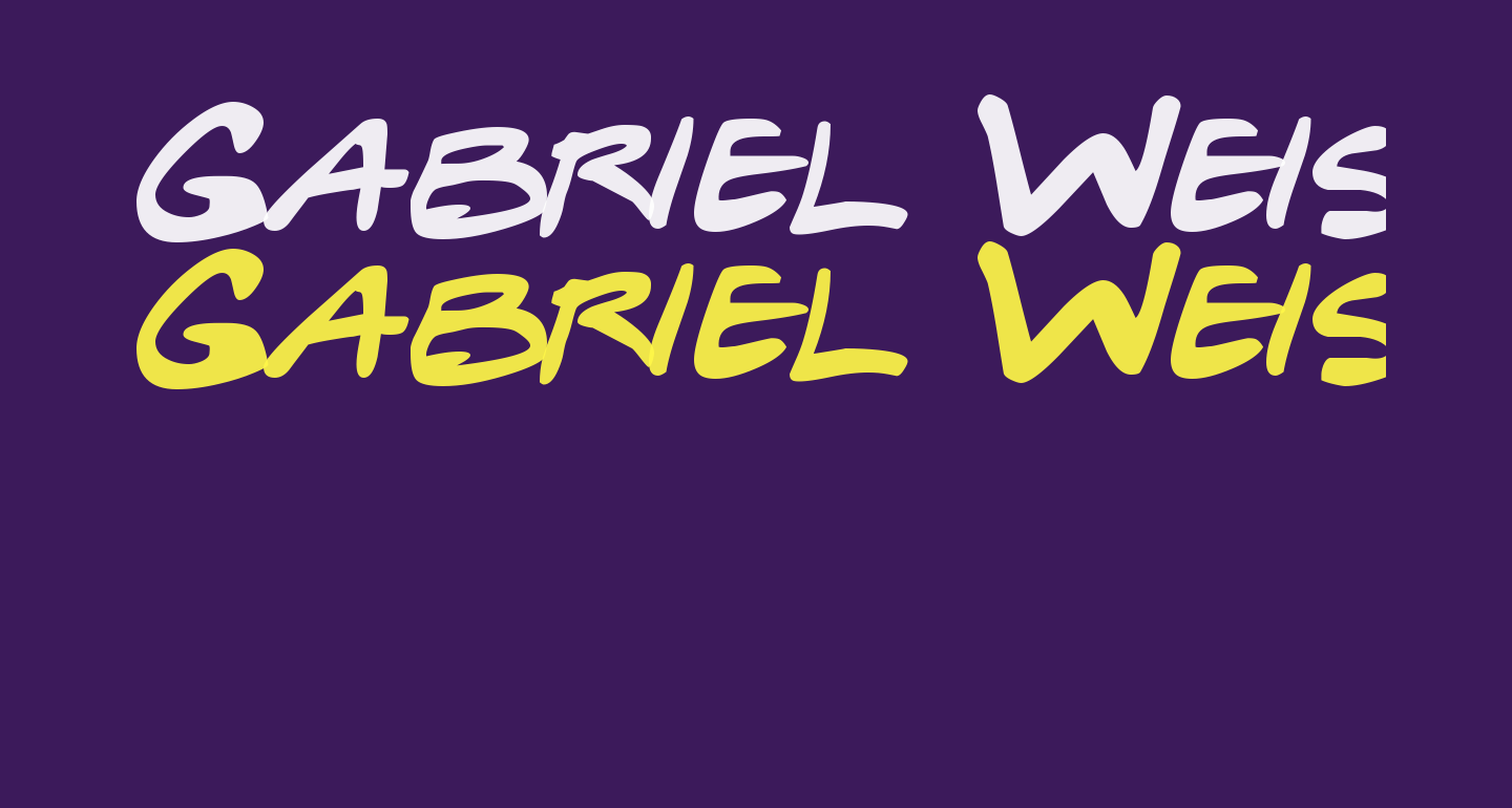 Gabriel Weiss\' Friends Font free Font - What Font Is