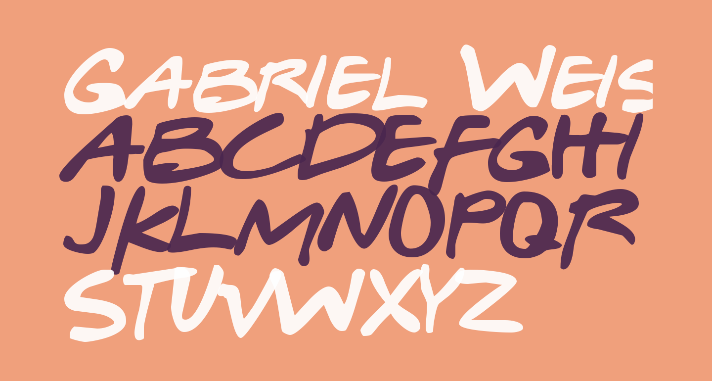 Gabriel Weiss\' Friends Font free Font - What Font Is