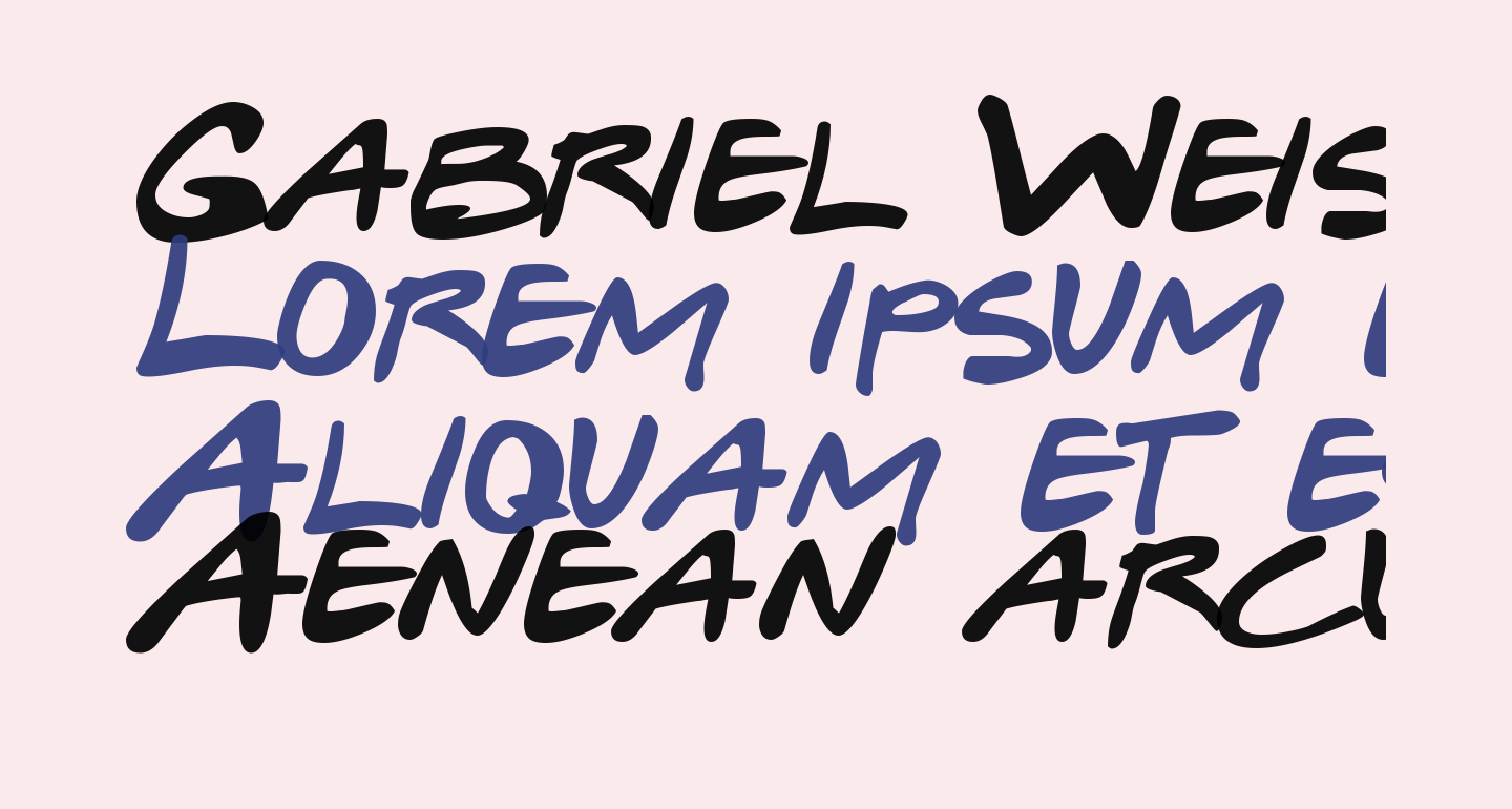 Gabriel Weiss\' Friends Font free Font - What Font Is