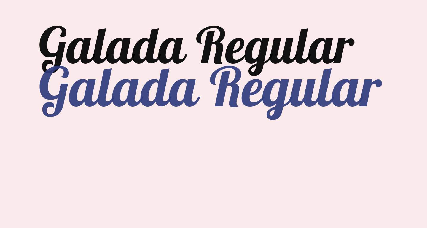 Galada Regular free Font - What Font Is