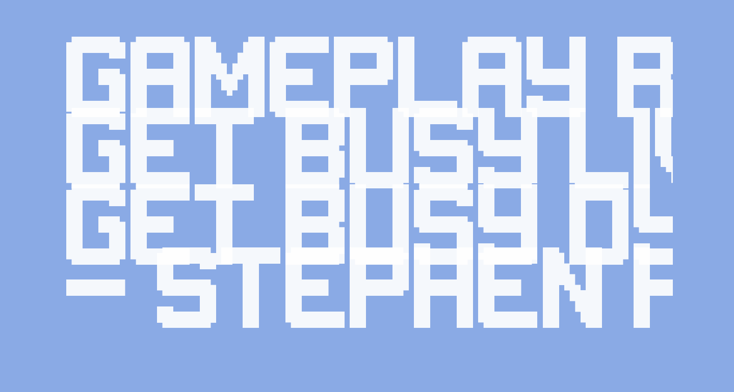 Gameplay Regular free Font - What Font Is