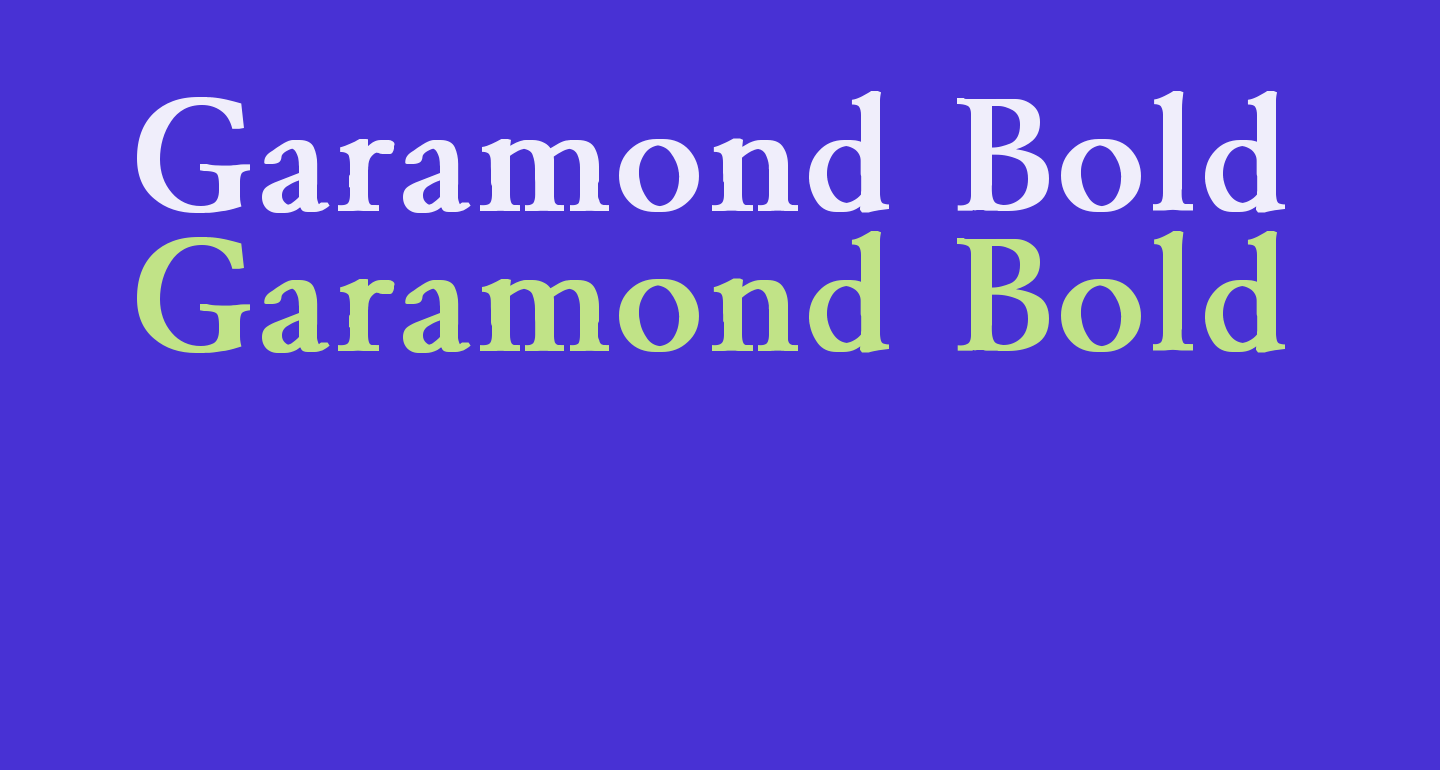 Garamond Bold free Font - What Font Is