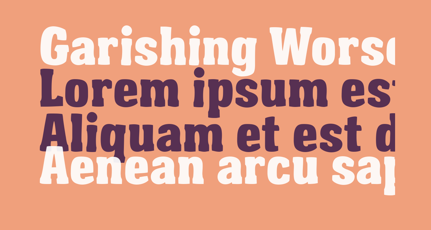 Garishing Worse free Font - What Font Is