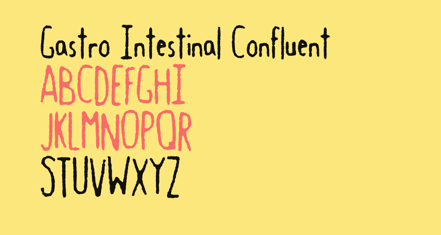 Gastro Intestinal Confluent free Font - What Font Is