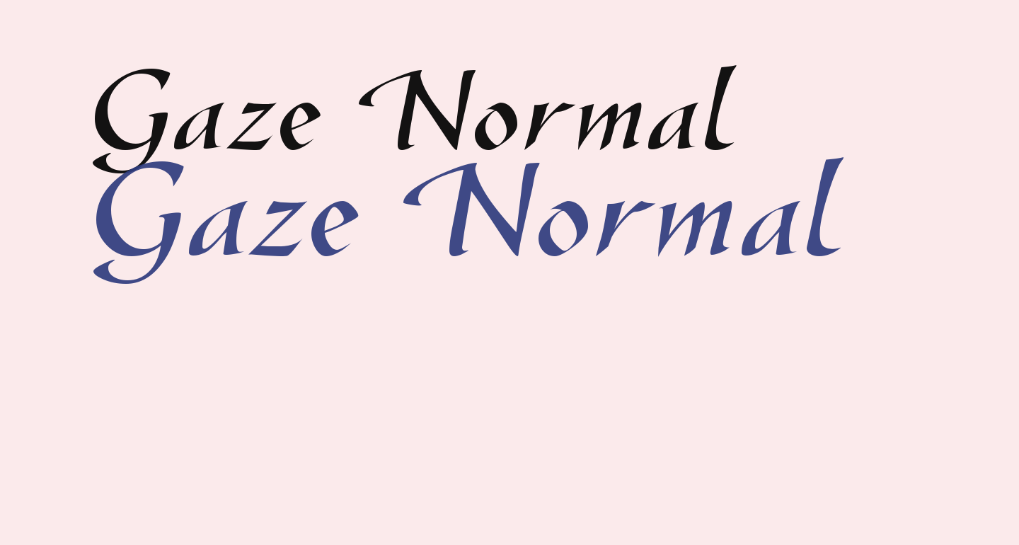 Gaze Normal free Font - What Font Is