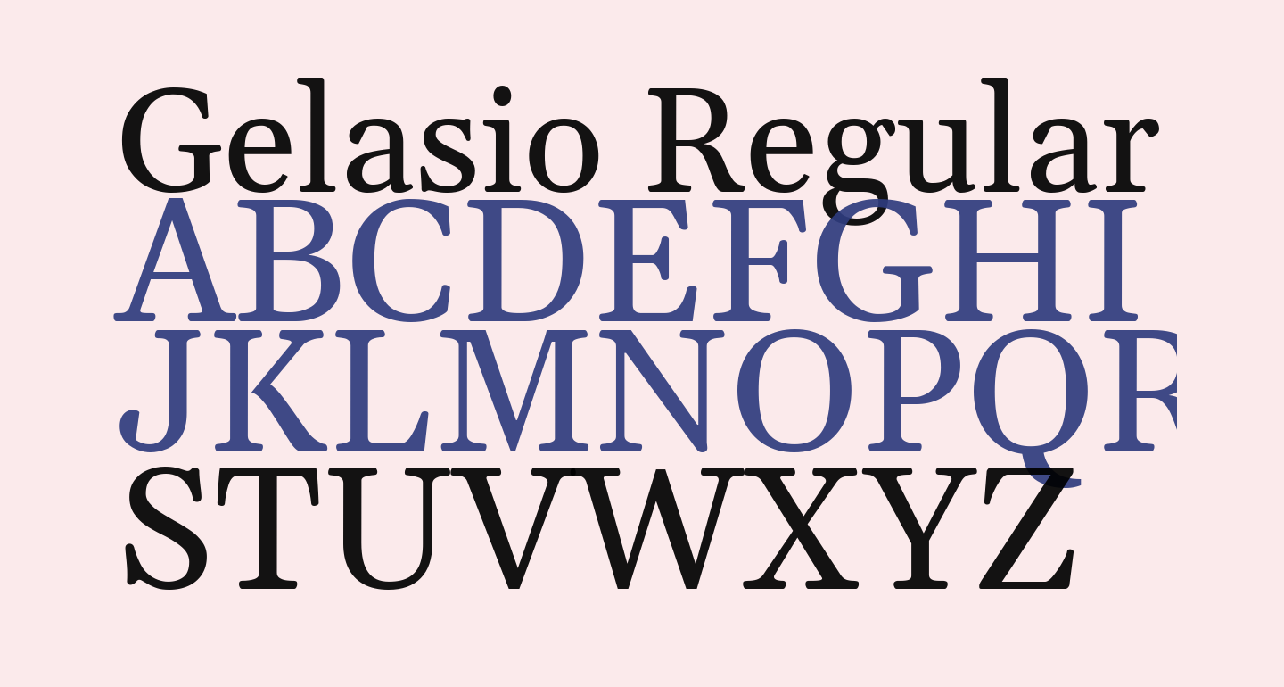 Gelasio Regular free Font - What Font Is