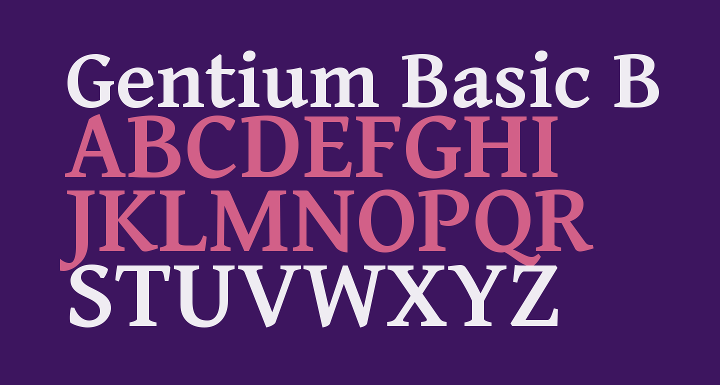 Gentium Basic Bold free Font - What Font Is