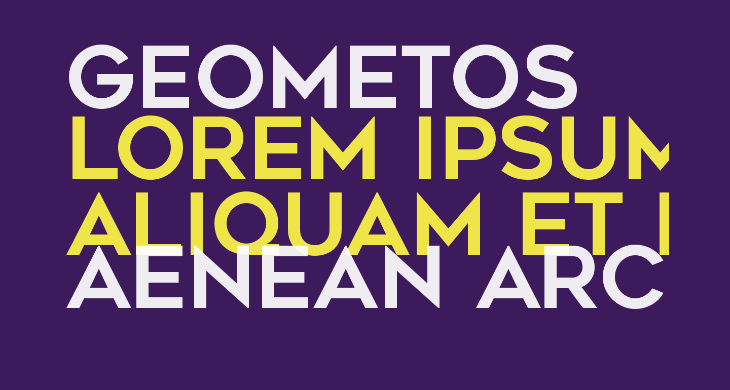 Geometos free Font - What Font Is