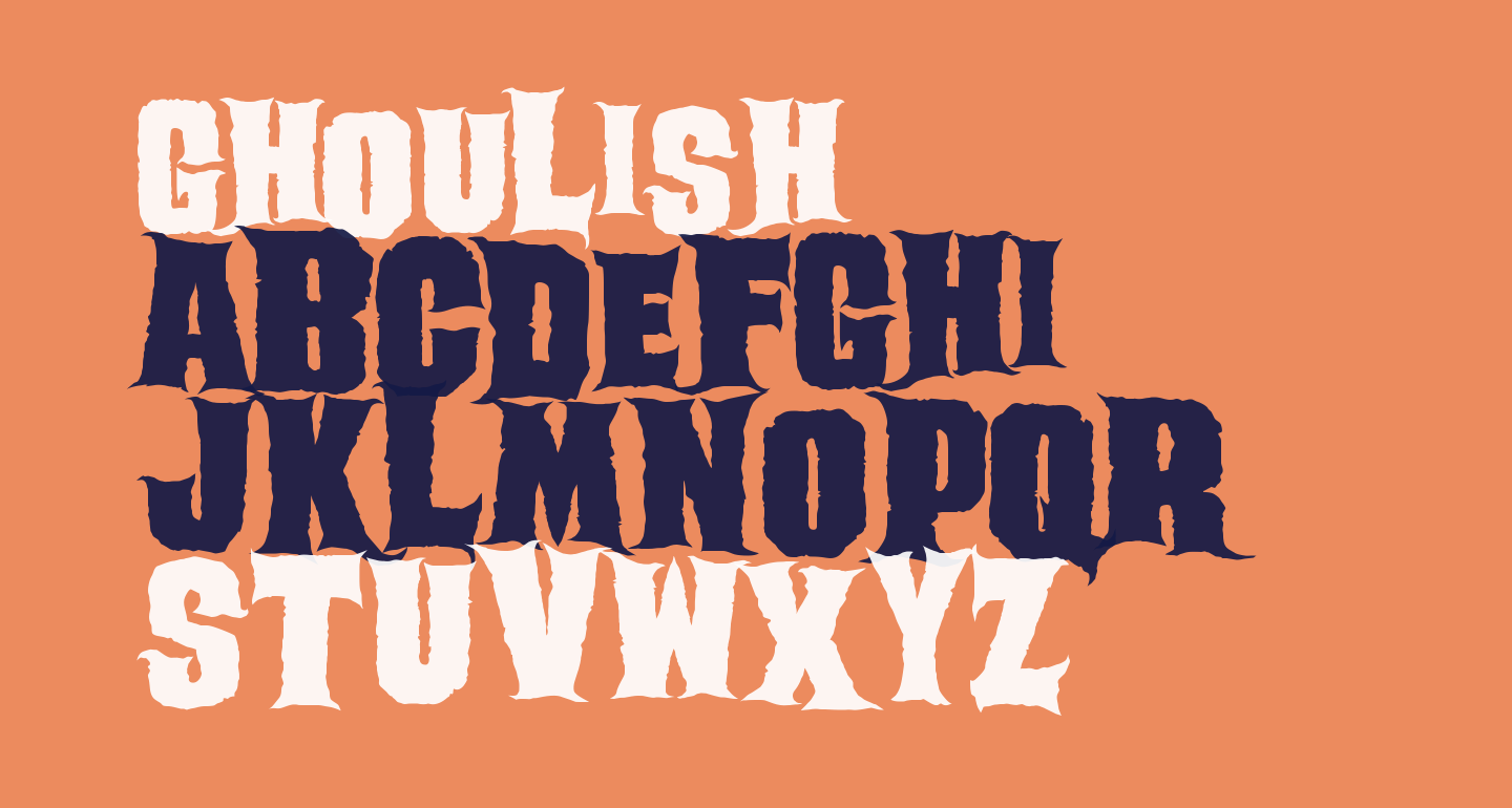Ghoulish free Font - What Font Is
