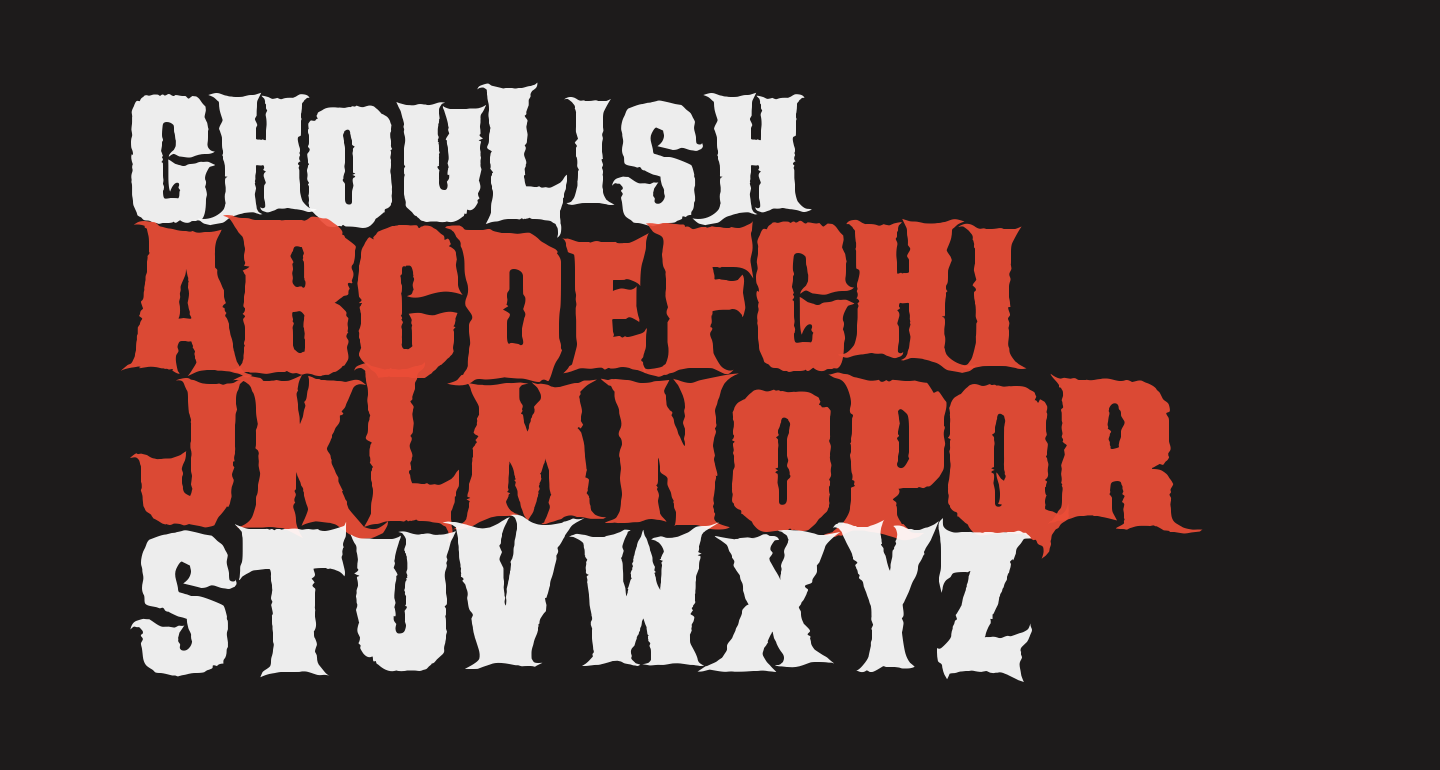 Ghoulish free Font - What Font Is