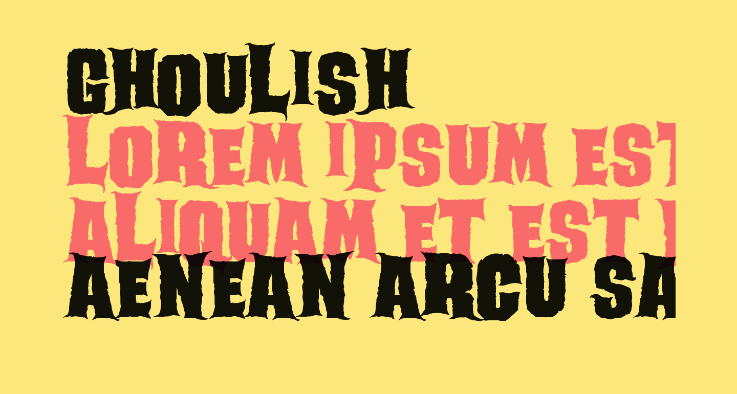 Ghoulish free Font - What Font Is