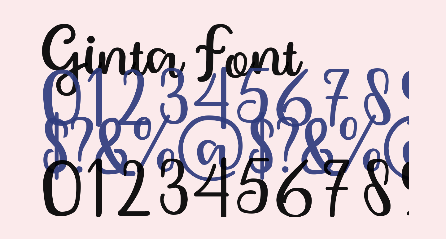 Ginta free Font - What Font Is