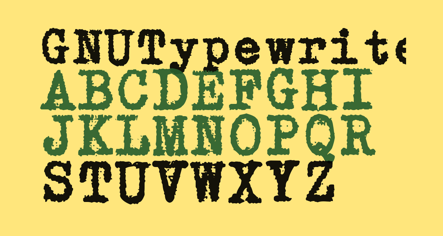 GNUTypewriter free Font - What Font Is