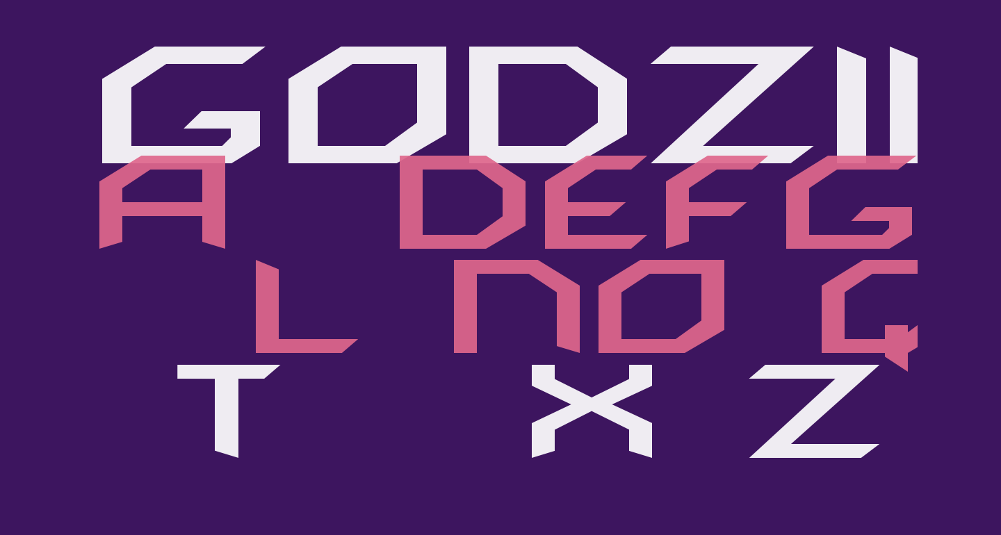 GODZILLA ANIME free Font - What Font Is