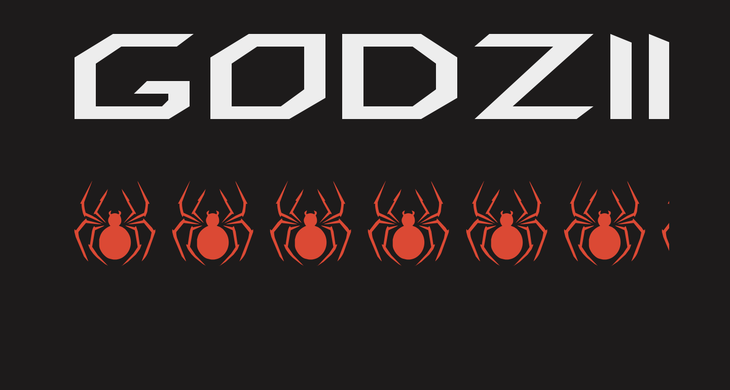GODZILLA ANIME free Font - What Font Is