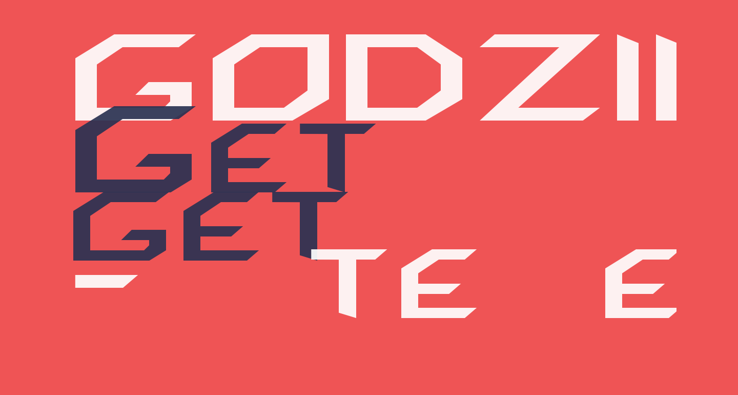 GODZILLA ANIME free Font - What Font Is