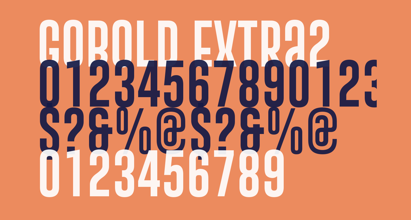 Gobold Extra2 free Font - What Font Is